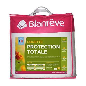 Blanrêve cthalvd011420 Bettbezug Hollofil Allerban Warm Baumwolle weiß 140 x 200 cm