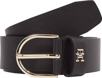 Tommy Hilfiger Ceinture Femme Essential Effortless 3,5 cm Boucle Ardillon, Noir (Black), 90 cm