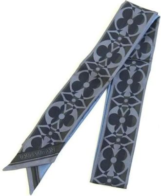 Louis Vuitton unisex, Pre-owned, Gris, Taille: ONE Size Pre-owned Vintage Silk Scarf