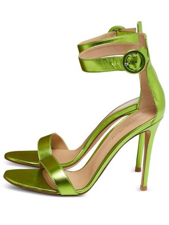 Gianvito Rossi Portofino buckle sandals - Gr&uuml;n