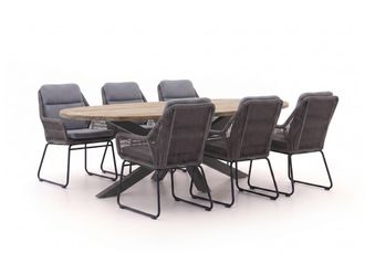 Intenso Furniture Intenso Isorella/ROUGH-Y Ellips 200cm dining tuinset 7-delig