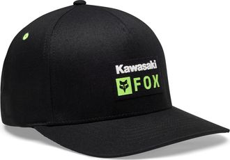 Fox Herren Kawasaki Flexfit M&uuml;tze, Schwarz, L-XL, Schwarz, L/XL