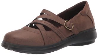 Easy Street Damen Wise Ballerinas Mary Jane Schuh, Tan/Gore, 39.5 EU X-Weit