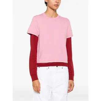 Guest In Residence Layer Sweater - Pink