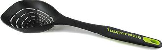 Tupperware Griffbereit Schauml&ouml;ffel Tief schwarz-gelb Abtropfl&ouml;ffel L&ouml;ffelsieb