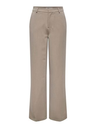 Only Damen Onlhattie-Lana Hw Wide Mel Pant TLR Hose, Taupe Gray/Detail:Melange, 34W x 32L