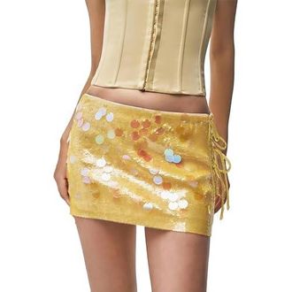 Generic Jupe &agrave; paillettes pour femme - Mini jupe &agrave; paillettes avec taille &eacute;lastique - Jupe crayon pour femme - Pour femme - Pour sexy et d&eacute;contract&eacute;e - Jupe c