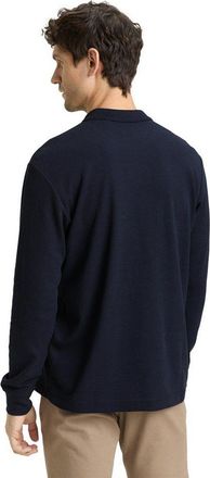 Tom Tailor Langarm-Poloshirt mit Logo Stickerei