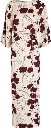 Faithfull The Brand robe longue fleurie &agrave; manches longues - Tons neutres