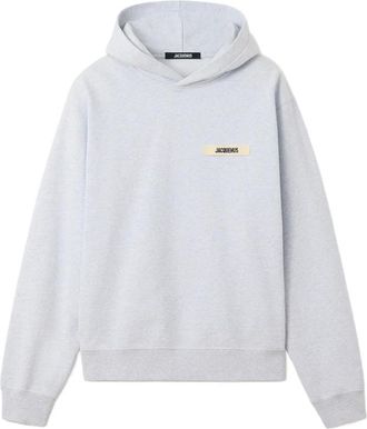 Jacquemus Homme, Sweatshirts et sweats &agrave; capuche, Gris, Taille: 2XL Le Sweat &agrave; capuche Gros Grain