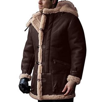 Generic Uwdiohq Ventes Flash du Jour Homme Cardigan Hiver Homme Long Trench Coat Homme Blouson Ado Gar&ccedil;on 16 Ans Parka Reflechissante Cardigan Homme Boutons C