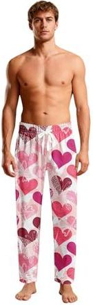 Generic Pantalon de pyjama imprim&eacute; pour homme - Taille &eacute;lastique douce et respirante - Coupe ample - Pour la maison, les loisirs, le sommeil, le quotidien, le