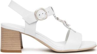 Nero Giardini Femme, Chaussures, Blanc, Taille: 38 EU Sandale &agrave; talon haut