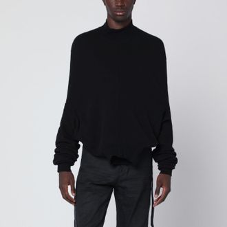 Rick Owens Schwarzes Sweatshirt mit offenem R&uuml;cken