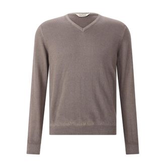 Gran Sasso Strickware mit V-Ausschnitt - - Knitwear - Herren - Braun - 3XL
