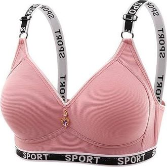 Generic Bustier de yoga pour femme avec boutonni&egrave;re &agrave; larri&egrave;re, bonnets moulants, bandouli&egrave;re r&eacute;glable, grand soutien-gorge &agrave; armatures, c, XXL