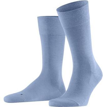 Falke Sensitive Berlin M So laine coton non-comprimantes 1 paire, Chaussettes Homme, Bleu Airy Blue 6707, 39-42