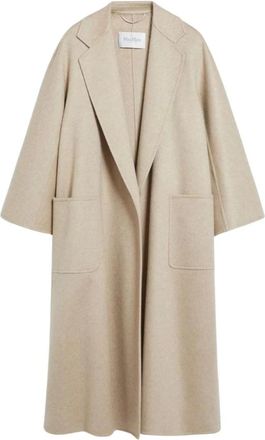 Max Mara Femme, Manteaux, Beige, Taille: 34 FR Manteau Crois&eacute; En M&eacute;lange De Laine