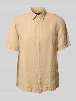 Maerz Regular Fit Leinenhemd mit Kentkragen