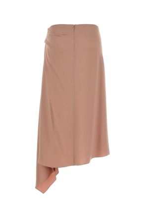 Stella McCartney Womens Pink Satin Skirt Dustyrose Exterior: Acetate Viscose Gonne