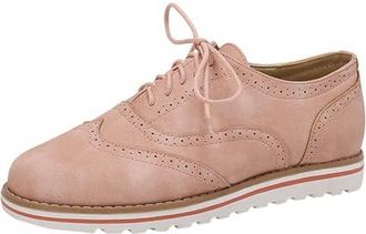 Generic Chaussures &agrave; lacets d&eacute;contract&eacute;es &agrave; bout rond pour femme - &Eacute;l&eacute;gantes - Couleur unie - Respirantes - L&eacute;g&egrave;res et confortables - Pour la marche, le burea