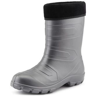 Ladeheid Bottes de Pluie Thermiques en EVA Femme LALMG879(Argent/Noir, 36 EU)