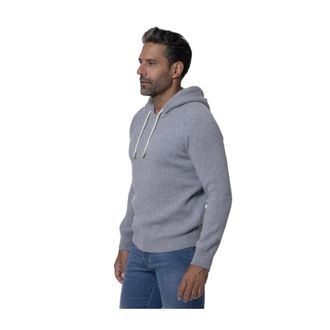 Gran Sasso Kaschmir Kapuzenpullover - - Knitwear - Herren - Grau - 2XL