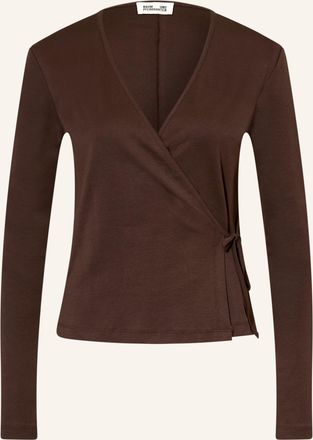 Baum Und Pferdgarten Baum Und Pferdgarten Longsleeve Jovina In Wickeloptik braun