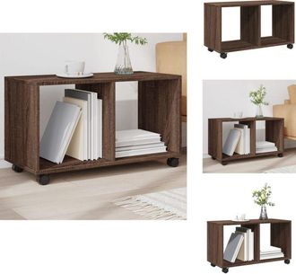 vidaXL Rollschrank Braun Eichen-Optik 72x33x42,5 cm Holzwerkstoff - Rollschrank - Rollschränke - Schrank - Schrank Auf Rollen