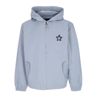 HUF Baumwoll-Twill-Jacke mit Rei&szlig;verschluss - - Jackets - Herren - Grau - XL