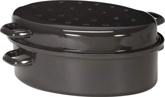 Krüger Krüger GR42 Gansbräter, emailliert Schwarz