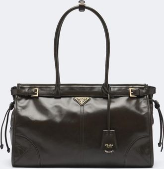 Prada Sac port&eacute; &eacute;paule Bonnie Large en cuir