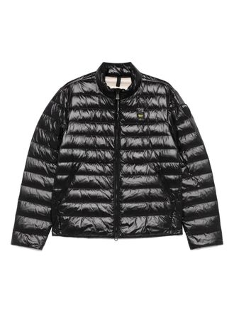 Blauer veste à design matelassé - Noir