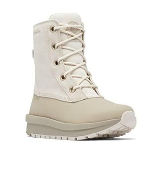 Columbia MORITZA SHIELD OMNI-HEAT bottes de neige imperméables Femme, Blanc (Fawn x Canvas Tan), 40 EU