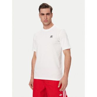 adidas T-Shirt Trefoil Essentials JI8544 Wei&szlig; Regular Fit