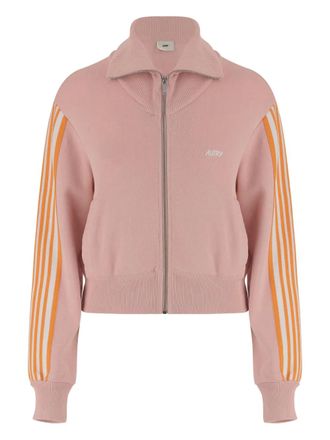 Autry veste zippée à détails rayés - Rose