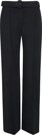 Ermanno Scervino Femme, Pantalons, Noir, Taille: 36 FR Straight Pantalons