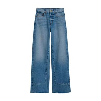 B Sides Culotte Jeans Blau Original Schnitt - - Jeans - Damen - Blau - W29