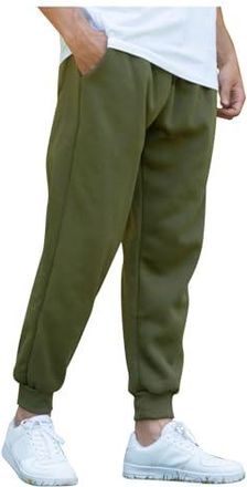 Generic Pantalon Cargo Laine Homme Jogging Flanelle Clair Detente Push Motif Cass&eacute; Carrot avec Charpentier Magasin Moulant Leopard Tailoring Tres W32 Americai