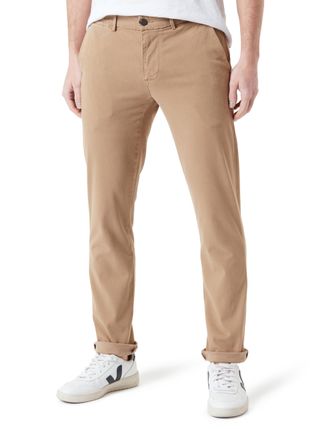 7 For All Mankind Mens Slimmy Chino TAP. LuxPerSat Pants, Beige, 32