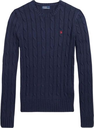 Polo Ralph Lauren Femme, Pulls, Bleu, Taille: 44 FR Julianna Cable Knit Sweater