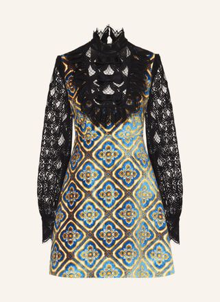 Etro Etro Kleid Im Materialmix schwarz