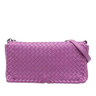 Bottega Veneta Pre-owned Gewebte Nappa Leder Umh&auml;ngetasche - - Pre-owned - Damen - Lila - ONE SIZE