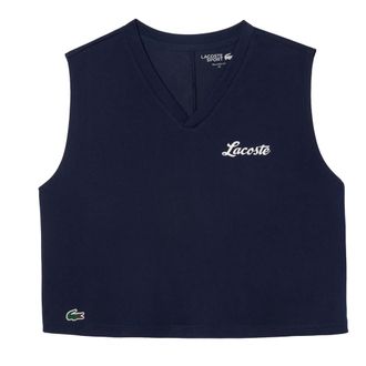 Lacoste Kurzes Top für Damen - Sport (Blau)