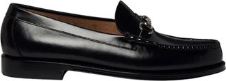 G.H. Bass & Co. Leder Slip-On Loafers mit Klemmdetail - - Shoes - Herren - Schwarzk - 40 EU