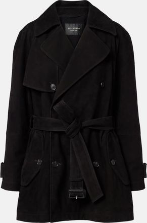 Balenciaga Jacke aus Veloursleder