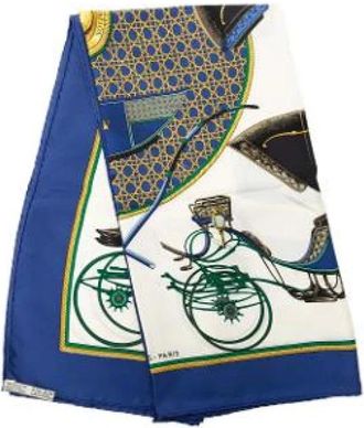 Herm&egrave;s Pre-owned Les Voitures a Transformation Silk Scarf - Femme - Pre-owned - Multicolore - Taille: ONE Size