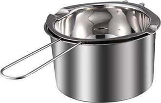 Exceart Pots De Fusion De Bougies 1 Ensemble Melting- Pot en Acier Inoxydable Double Chaudière Pot Chocolat Beurre Bonbons Fabrication De Bougies Accessoires 