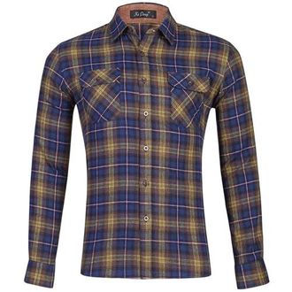Generic Chemises habill&eacute;es &agrave; carreaux pour homme, coupe r&eacute;guli&egrave;re, formelles, manches longues, flanelle, d&eacute;contract&eacute;es, &agrave; carreaux tartan, chemises de b&ucirc;chero