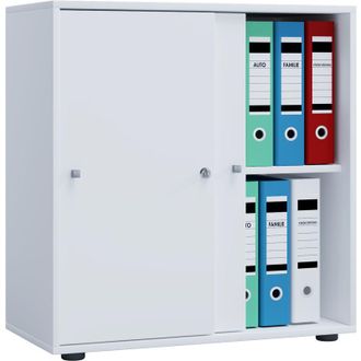 ebuy24 B&uuml;roschrank Schiebet&uuml;ren Lona 2fach